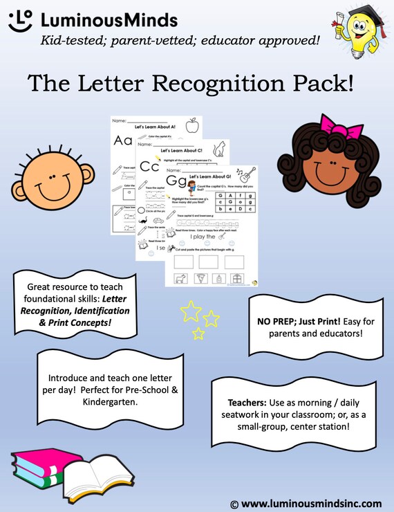 The Letter Recognition Pack - Etsy