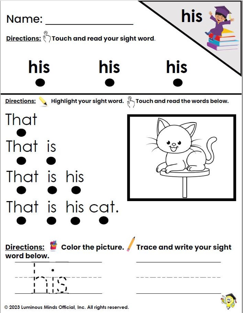 Sight Word Reading & Fluency Practice | Set 2 Fry Words 11-20 - Etsy