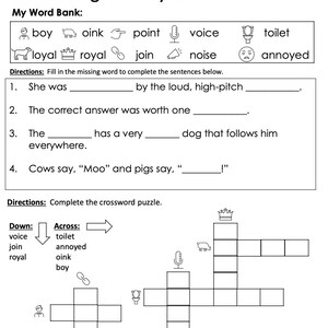 Oh Boy! It’s Time for ‘oi!’ / the Diphthong 'oy/oi' Pack - Etsy