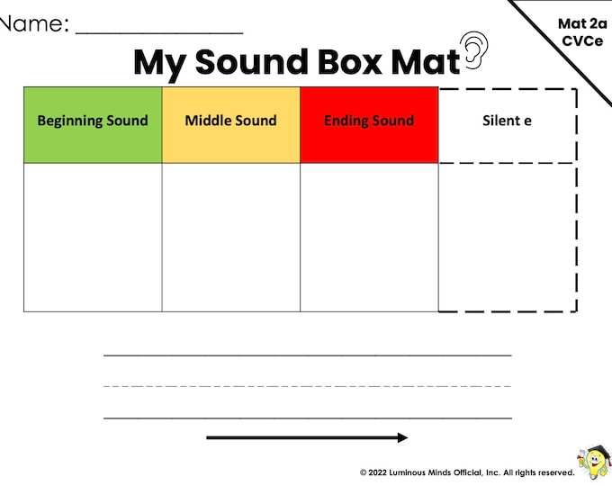 4 Sound Boxes (elkonin) W/ Printable Letters: Multi-sensory ...