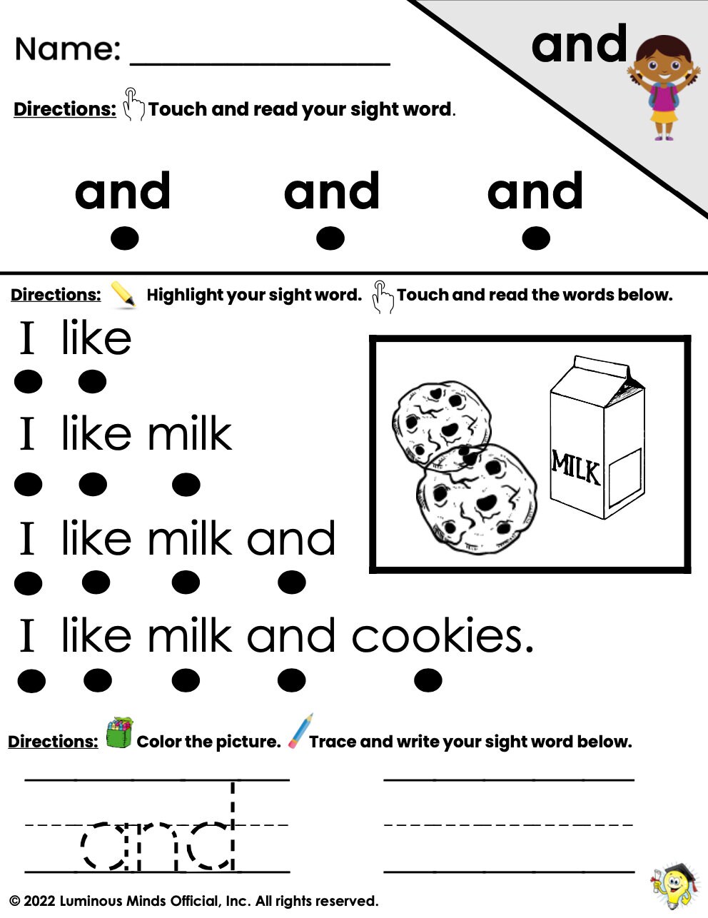 Sight Word Reading & Fluency Practice | Set 1: Fry Words 1-10 - Etsy