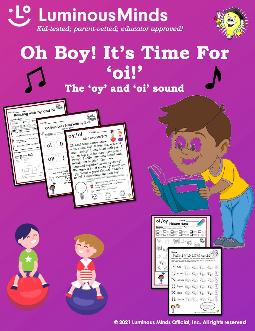 Oh Boy! It’s Time for ‘oi!’ / the Diphthong 'oy/oi' Pack - Etsy