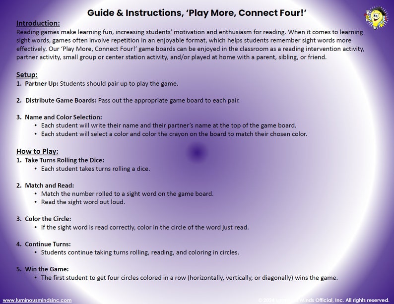 Sight Word Center Station & Reading Games Bundle Pack | Play More ...