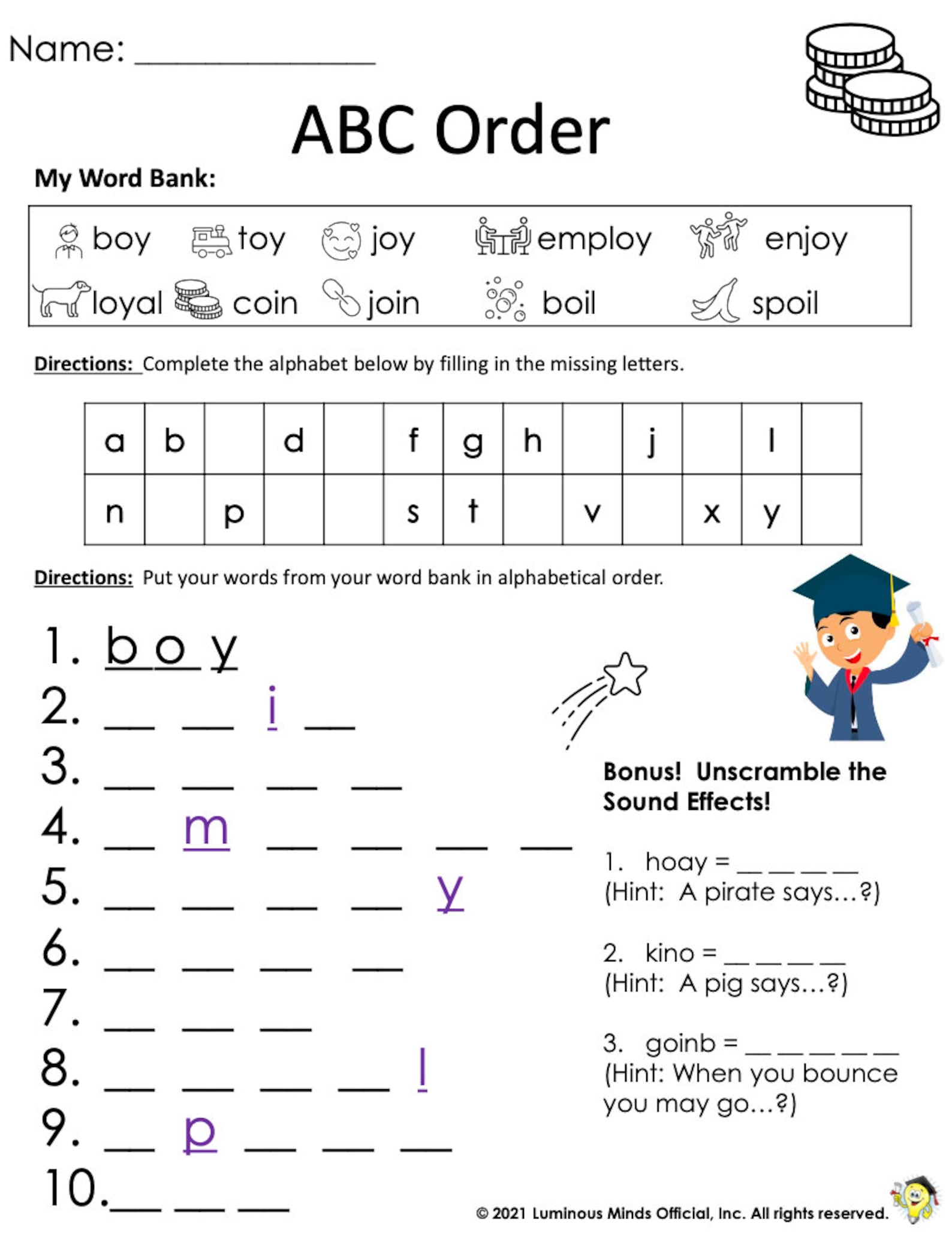 Oh Boy! It’s Time for ‘oi!’ / the Diphthong 'oy/oi' Pack - Etsy