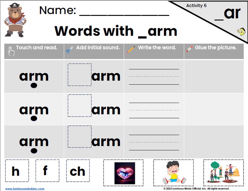 The /ar/ Sound Bundle Pack | R-controlled Vowel Activities - Etsy