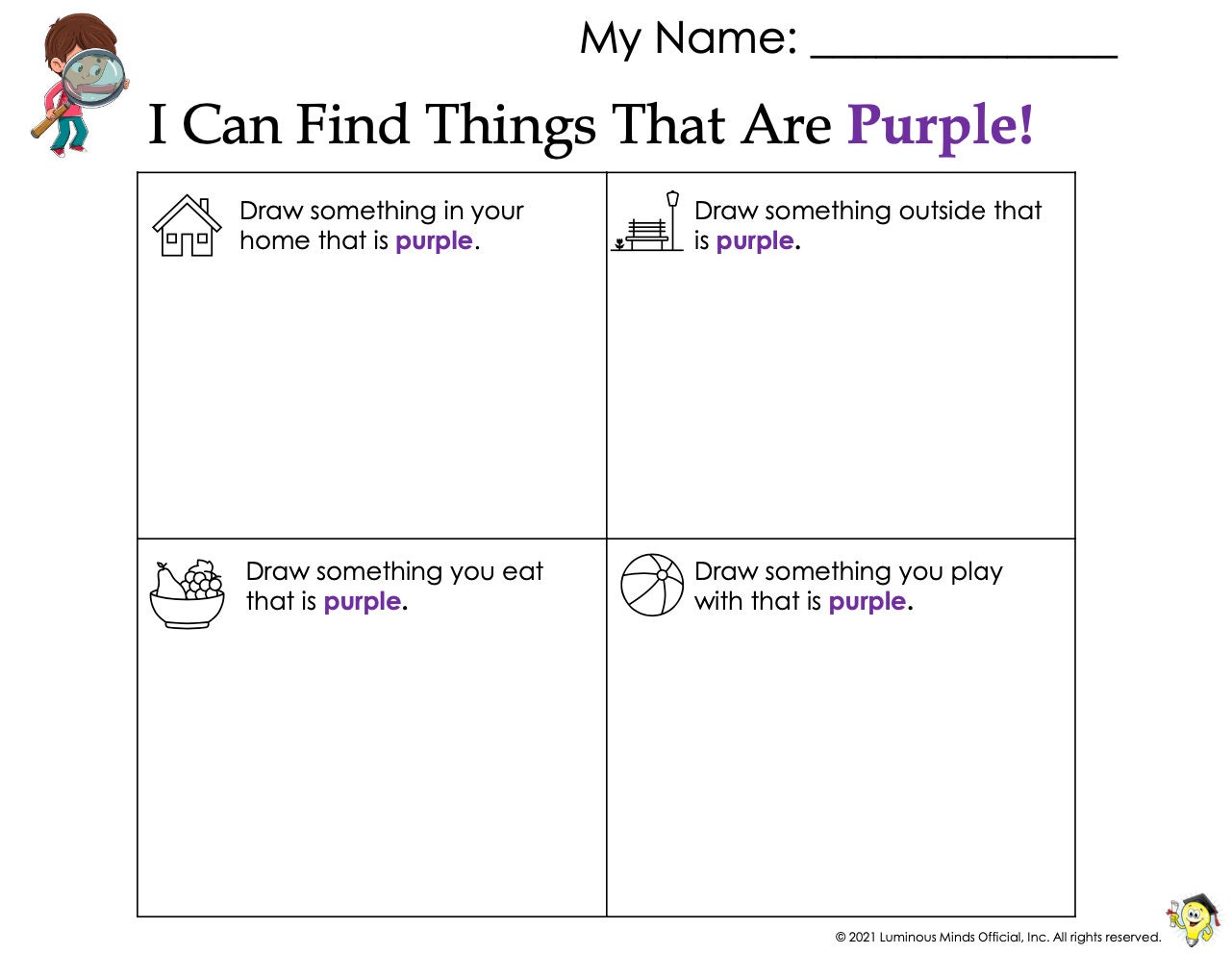 The Color Purple Activity Pack | Introduce and Teach the Color Purple ...