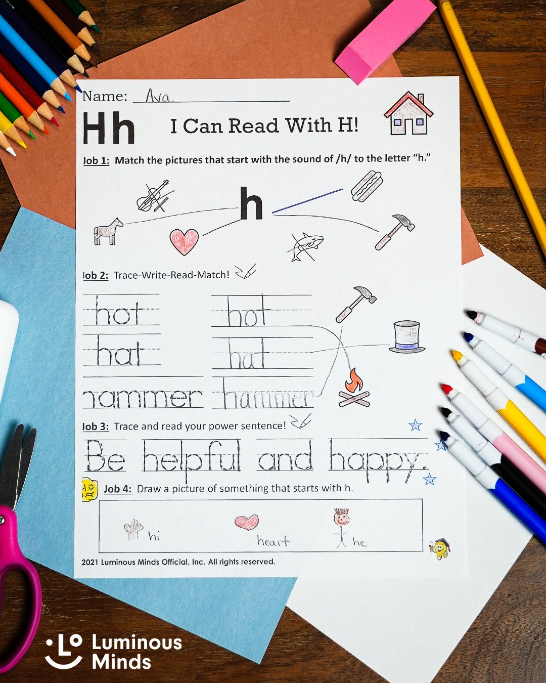 Phonics Letter Sounds Worksheets Bundle | Reading Passages Set - Etsy