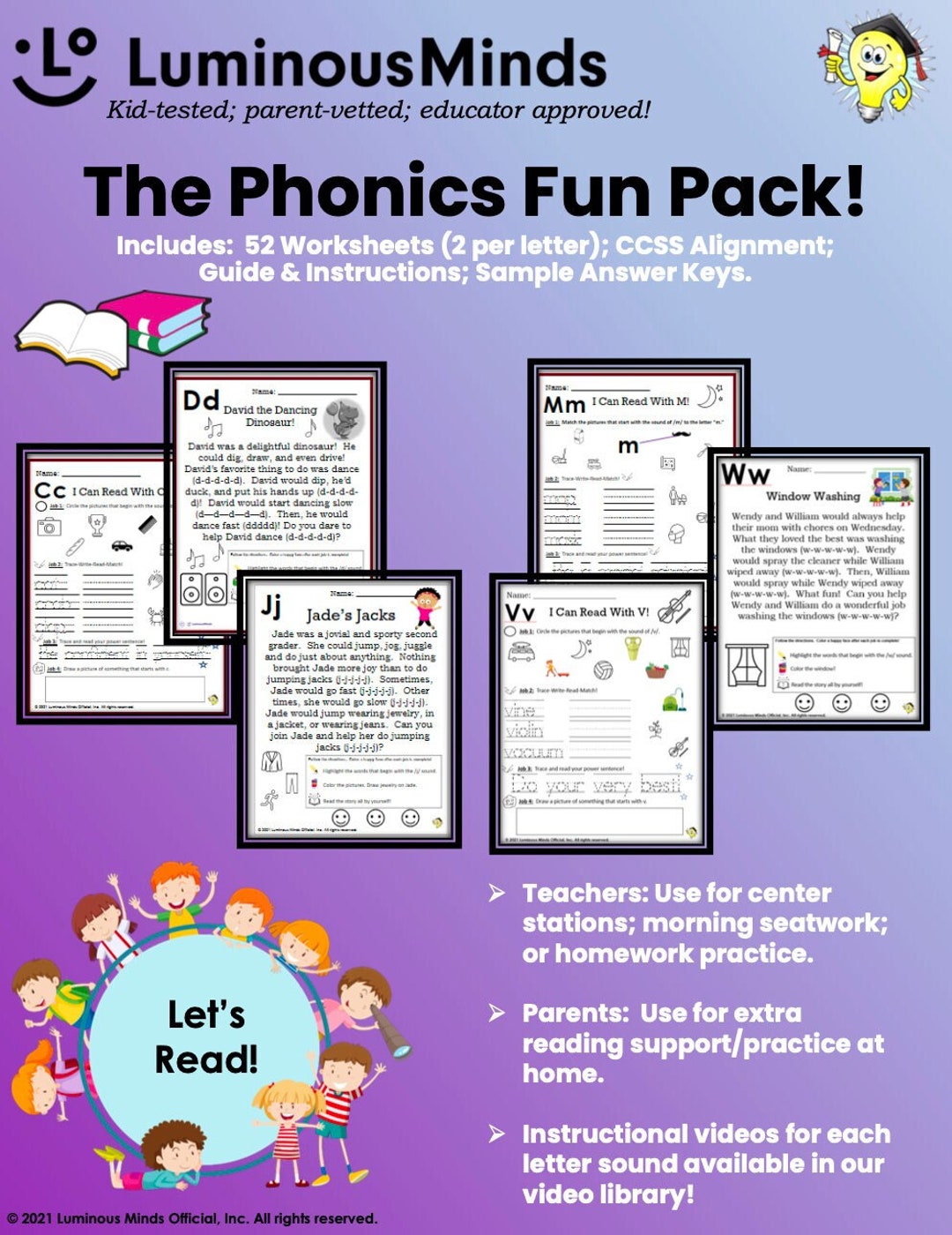 Phonics Fun Letter Sound Bundle Pack | Learn Consonants and Short ...