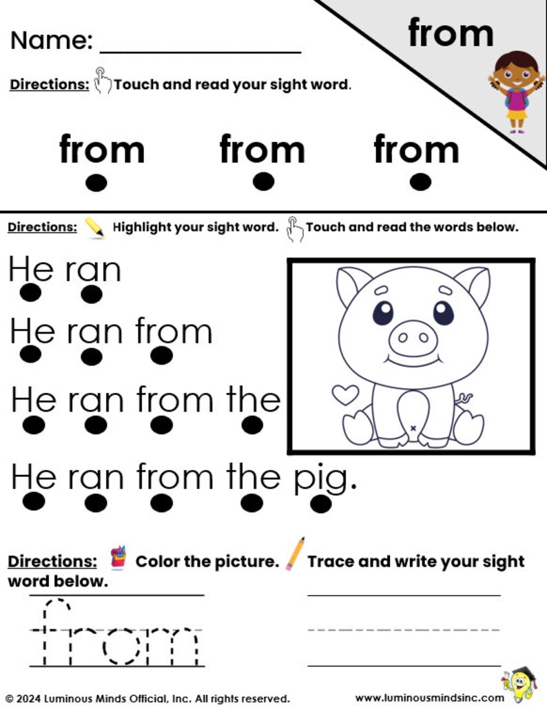 Sight Word Reading & Fluency Practice | Set 2 Fry Words 21-30 - Etsy