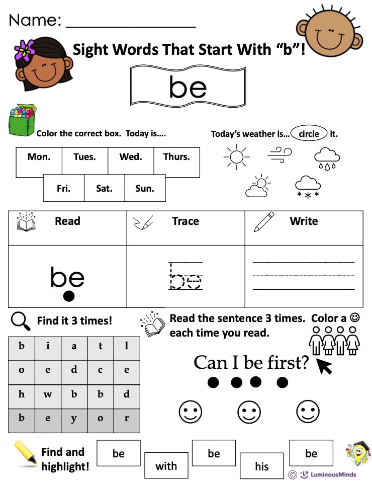 The Incredible B Pack! (letter Recognition, Writing, Phonics, Reading ...