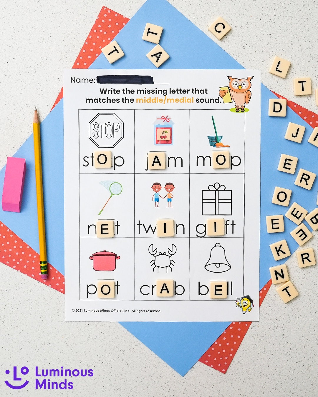 Beginning Middle Ending Sounds Worksheet Bundle - Etsy