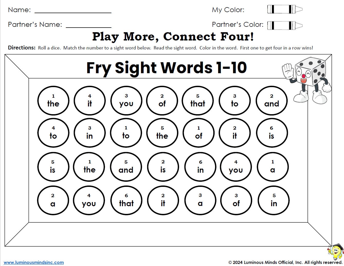 Sight Word Center Station & Reading Games Bundle Pack | Play More ...