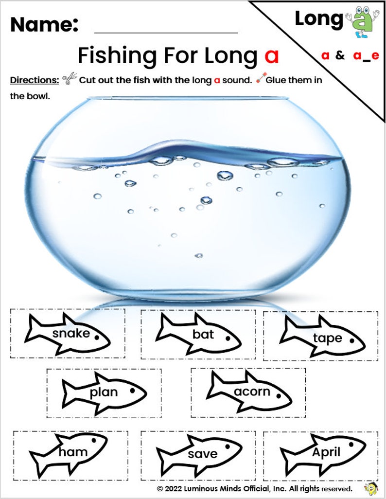 Long A Worksheets & Activities: Hooray, It's Long A! Set 1 | Spelling ...