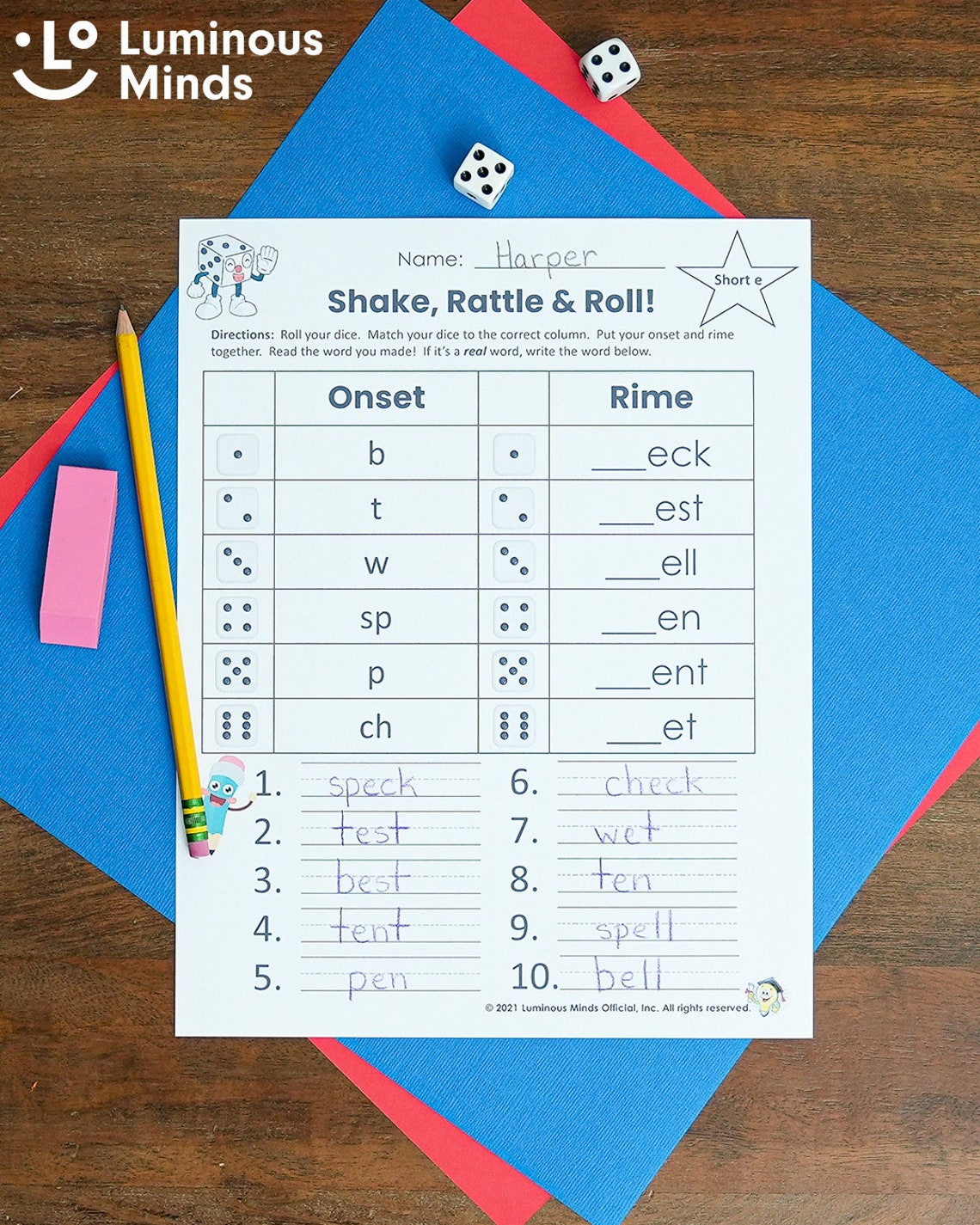 The Onset and Rimes Game Pack Shake Rattle and Roll Bundle - Etsy