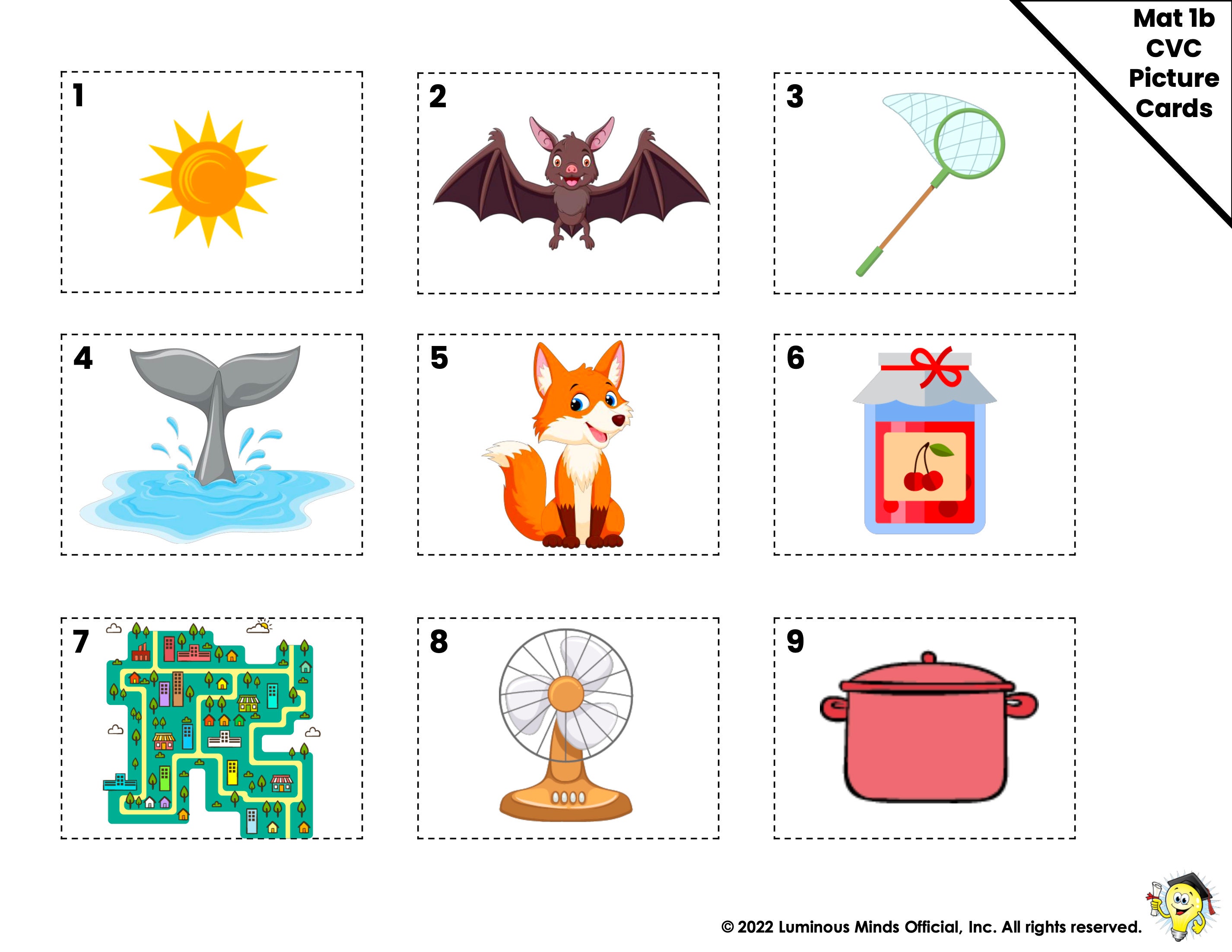 Sound Box Mat | Phoneme Isolation Mat | Mat 1b Picture Cards - Etsy