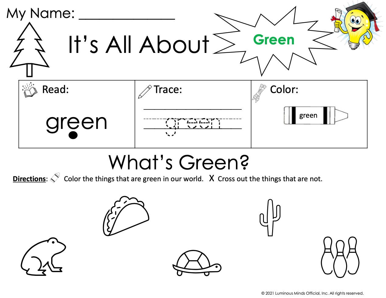 The Color Green Activity Pack | Introduce and Teach the Color Green - Etsy