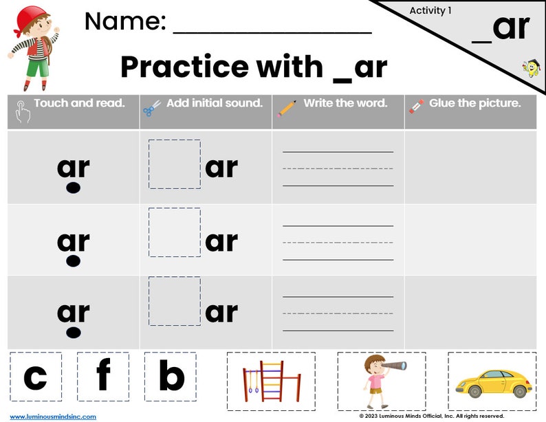 The /ar/ Sound Bundle Pack | R-controlled Vowel Activities - Etsy