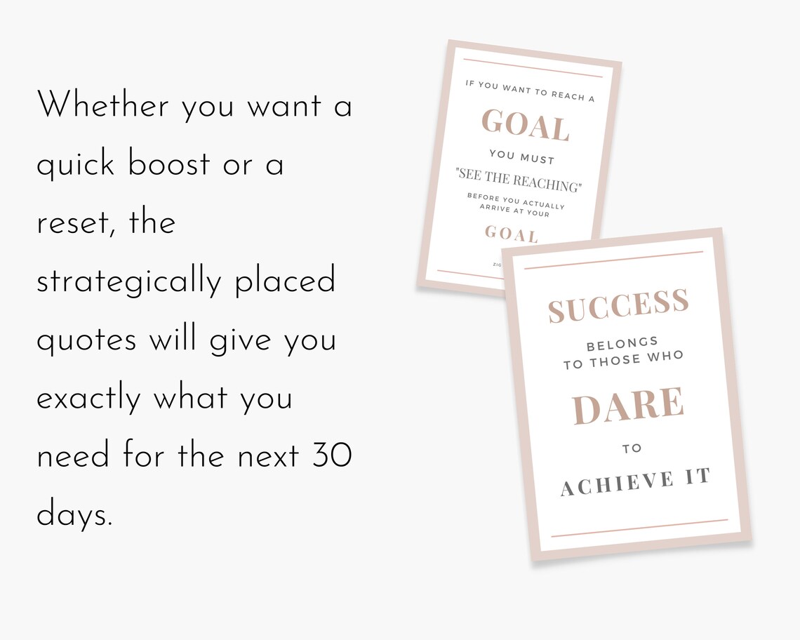 30 Day Planner Guided Monthly Goal Setting Workbook With Undated 30 Day ...