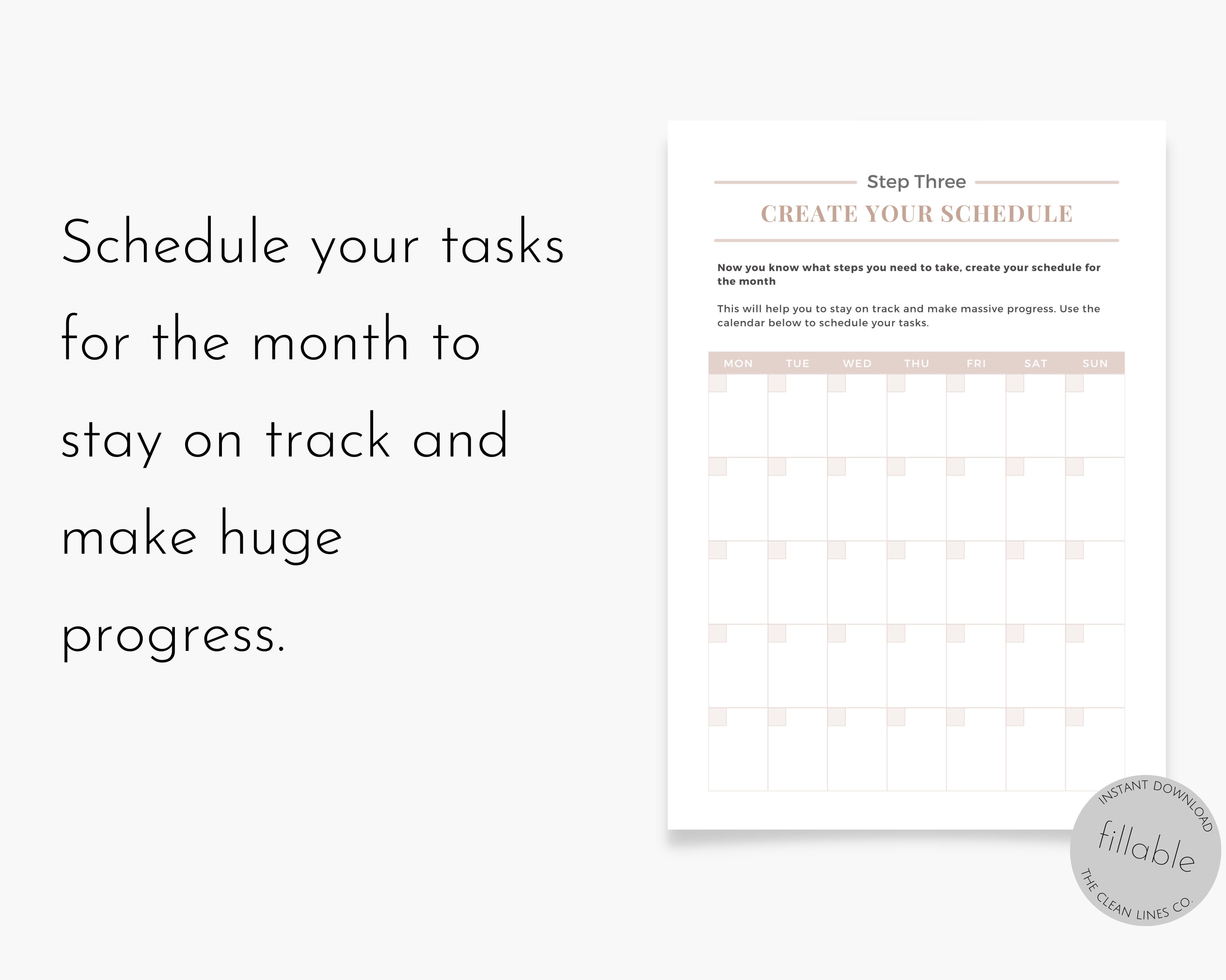 30 Day Planner Guided Monthly Goal Setting Workbook With Undated 30 Day ...