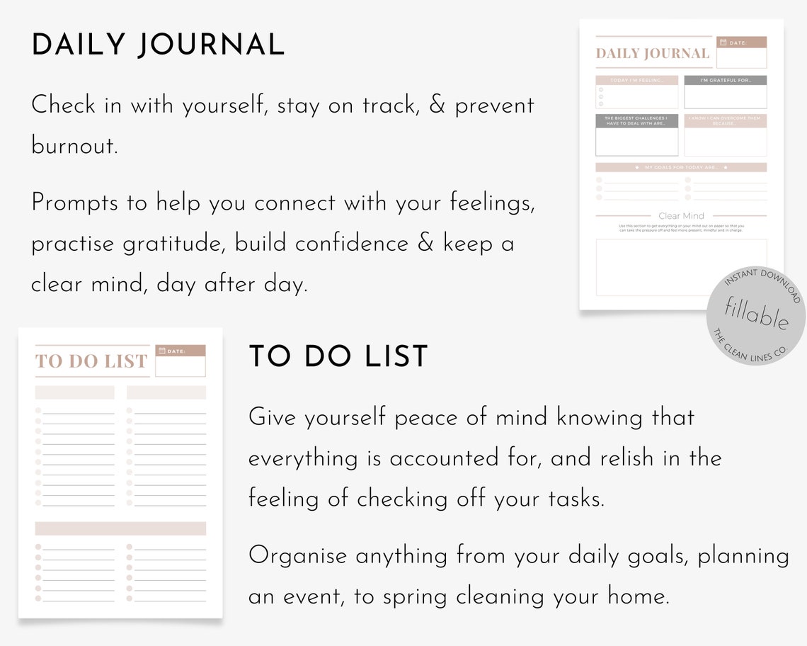 Goal Setting Bundle Includes Annual Goal Planner, 30 & 90 Day Planners ...