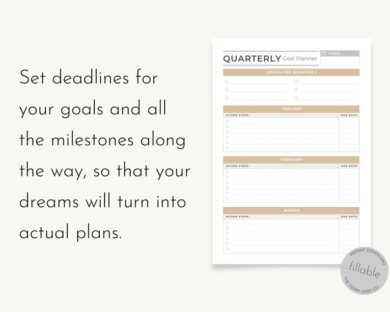 Annual Goal Planner Yearly Goal Setting Planner With - Etsy