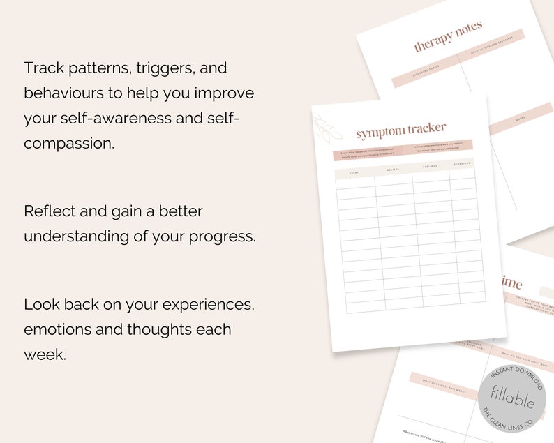 Self Care Planner Printable Self Care Journal With Mood - Etsy