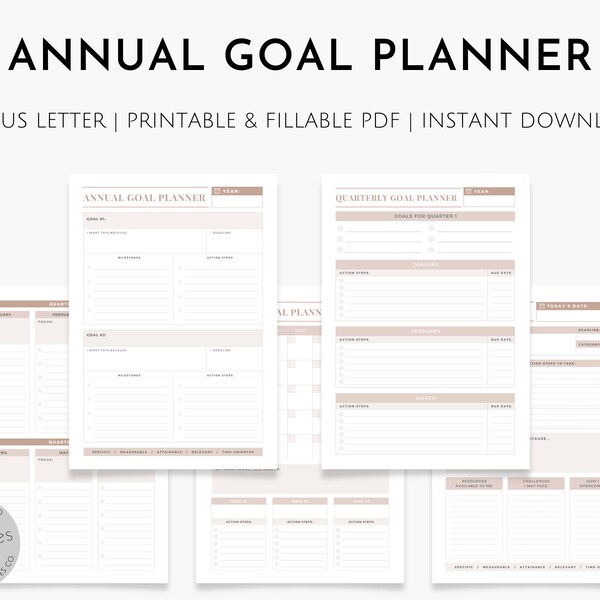 Goal Planner - Etsy