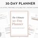 30 Day Planner Guided Monthly Goal Setting Workbook With Undated 30 Day ...
