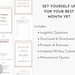 30 Day Planner | Guided Monthly Goal Setting Workbook With Undated 30 ...