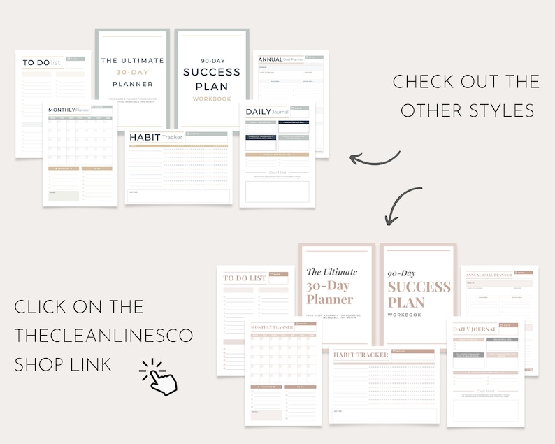 90 Day Planner | Undated Guided Goal Setting Workbook With Daily ...
