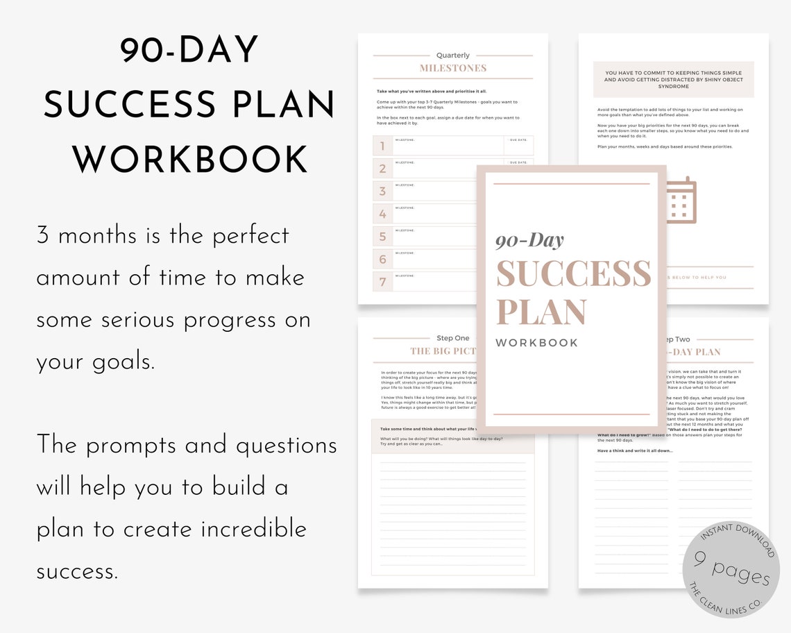 Goal Setting Bundle Includes Annual Goal Planner, 30 & 90 Day Planners ...