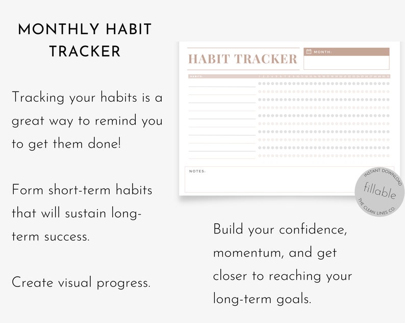 Goal Setting Bundle | Includes Annual Goal Planner, 30 & 90 Day ...