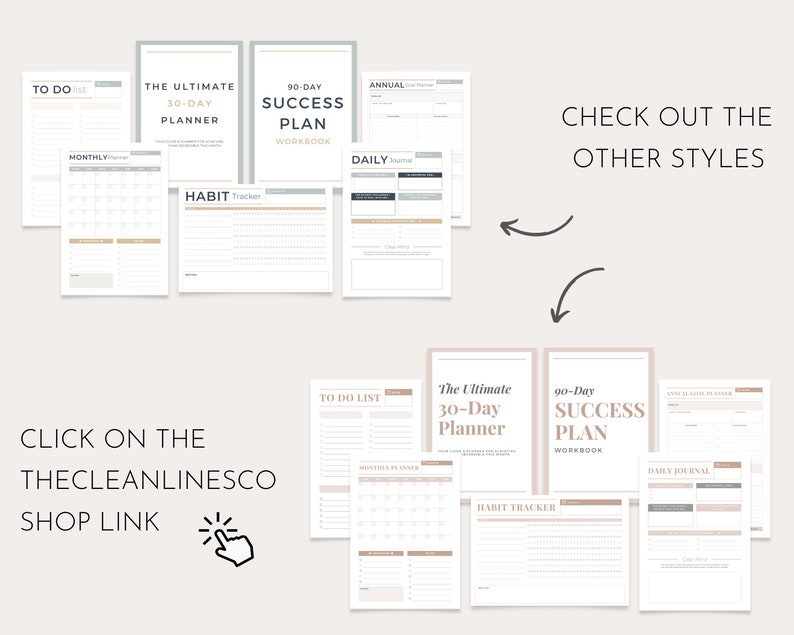 Monthly Habit Tracker | 30 Day Goal Tracking Sheet & Habit Log ...