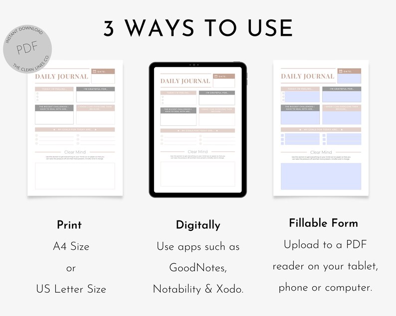 Goal Setting Bundle | Includes Annual Goal Planner, 30 & 90 Day ...