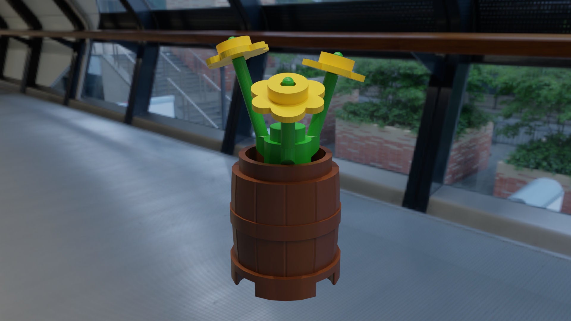 Brick Flower 3D Print STL File - Etsy