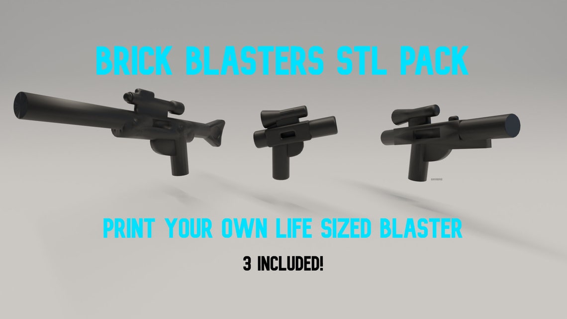 Brick Blaster Lifesized STL 3d Print Your Own - Etsy