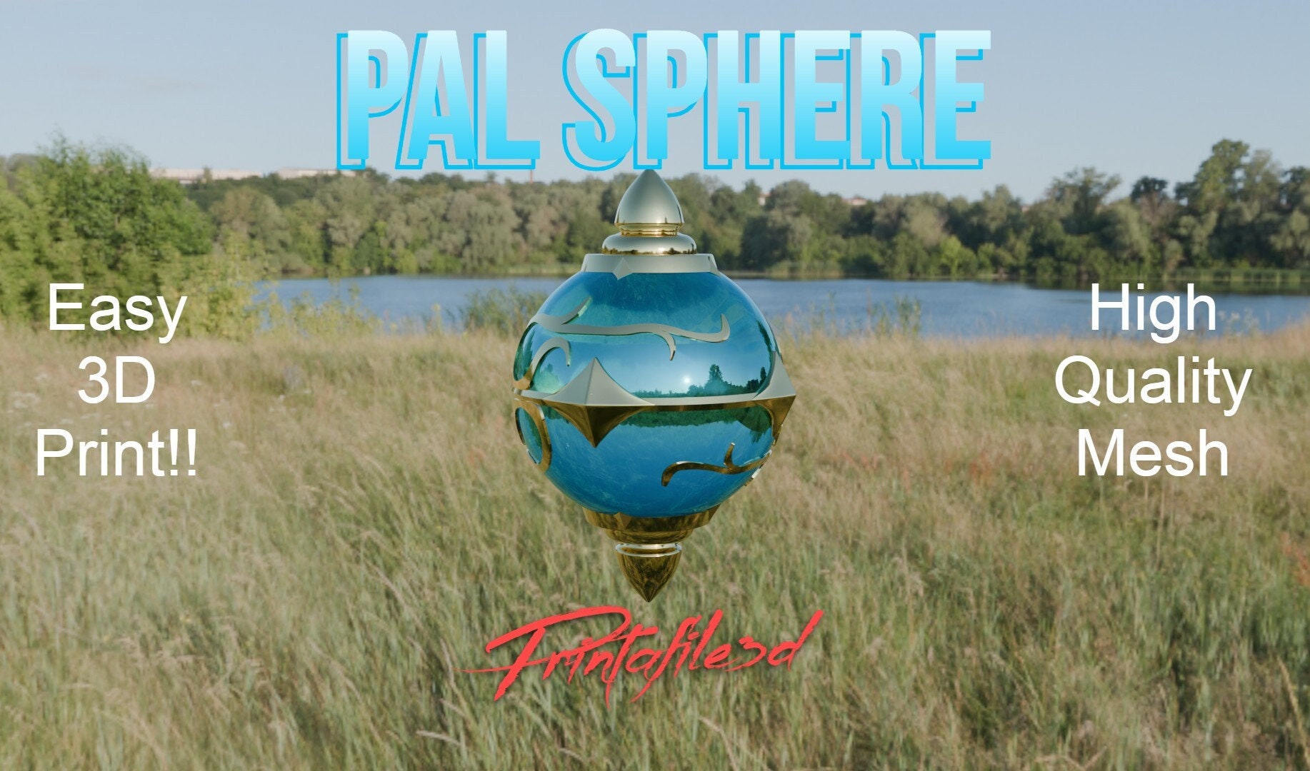 Palworld Palsphere High Quality 3D Printer Files 3D Print File 3D Stl ...