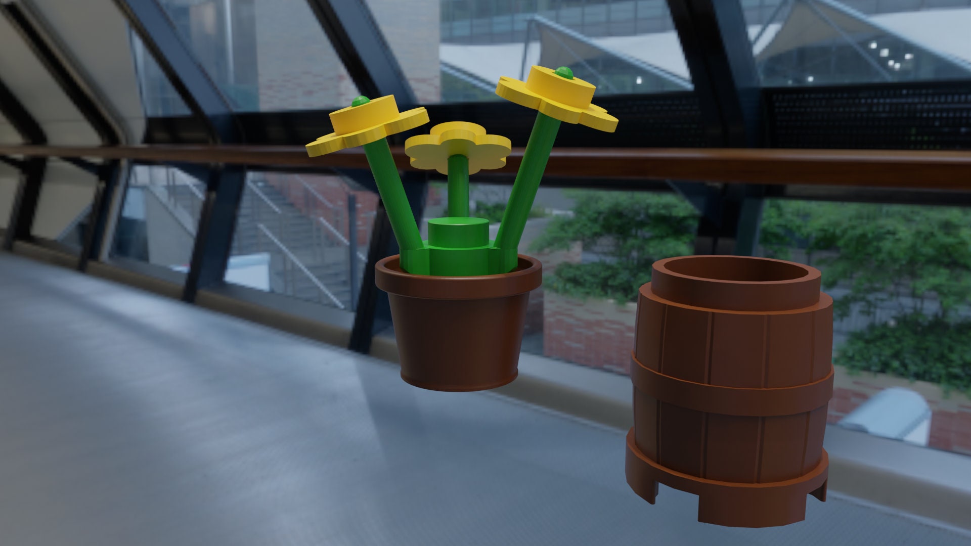 Brick Flower 3D Print STL File - Etsy