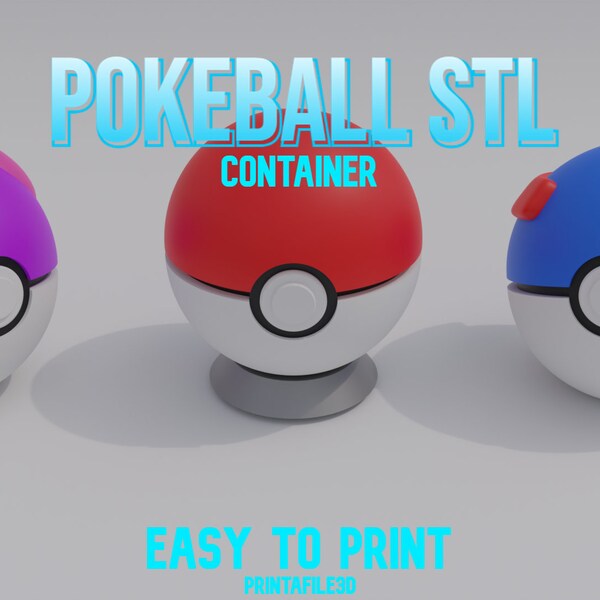 Pokeball Container - Etsy