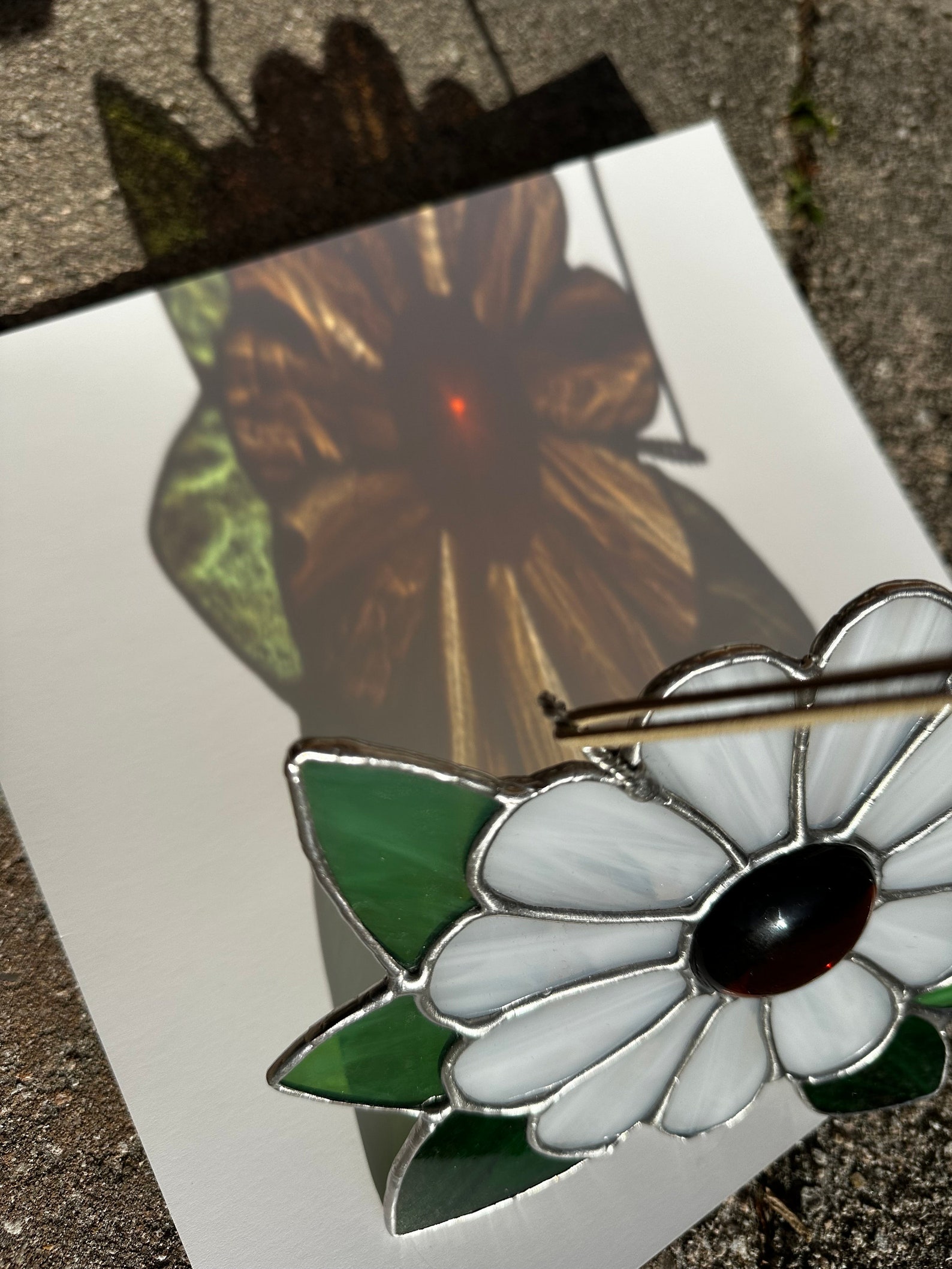 Daisy Flower - Stained Glass Preorder - Etsy