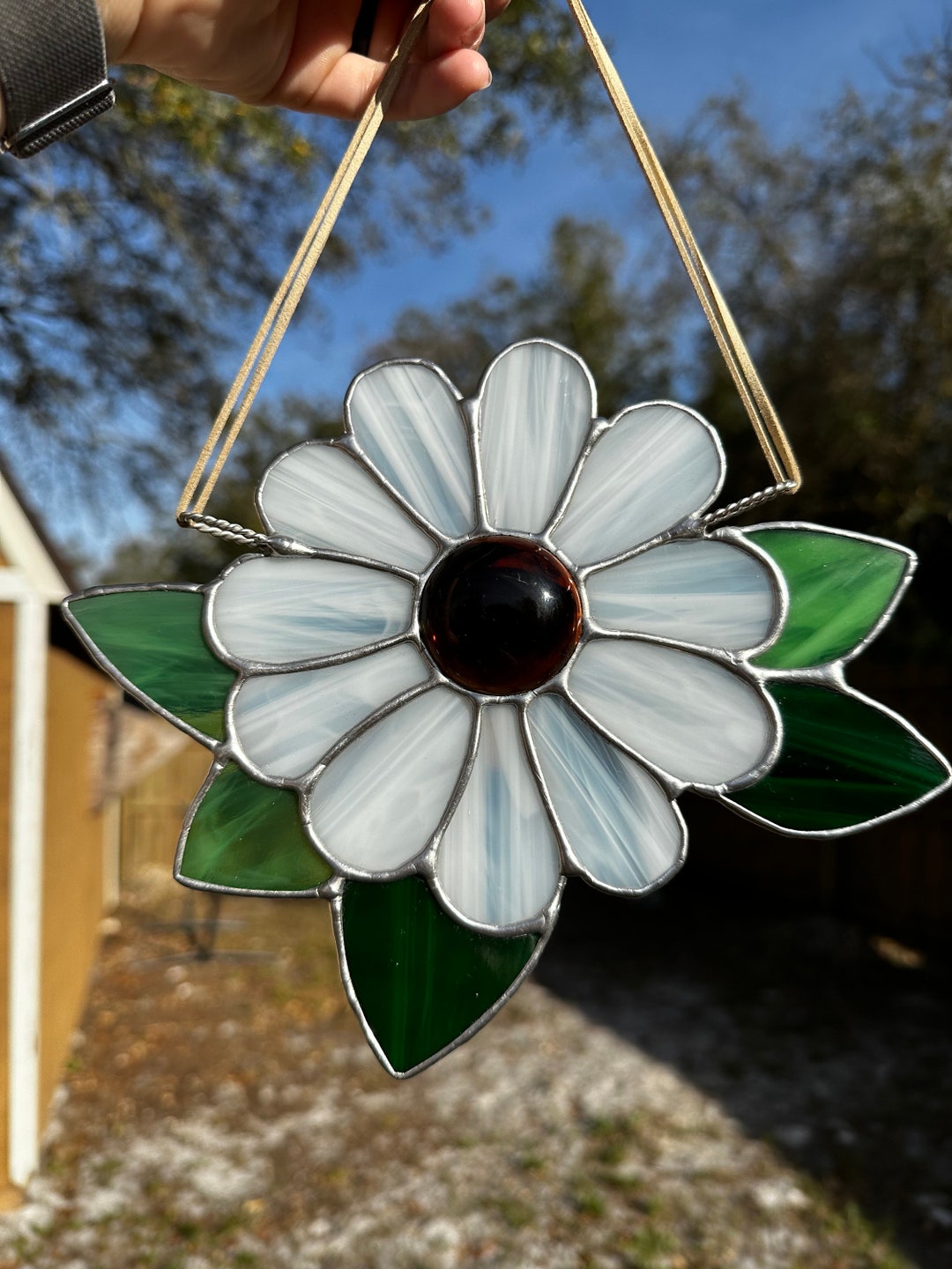Daisy Flower - Stained Glass Preorder - Etsy