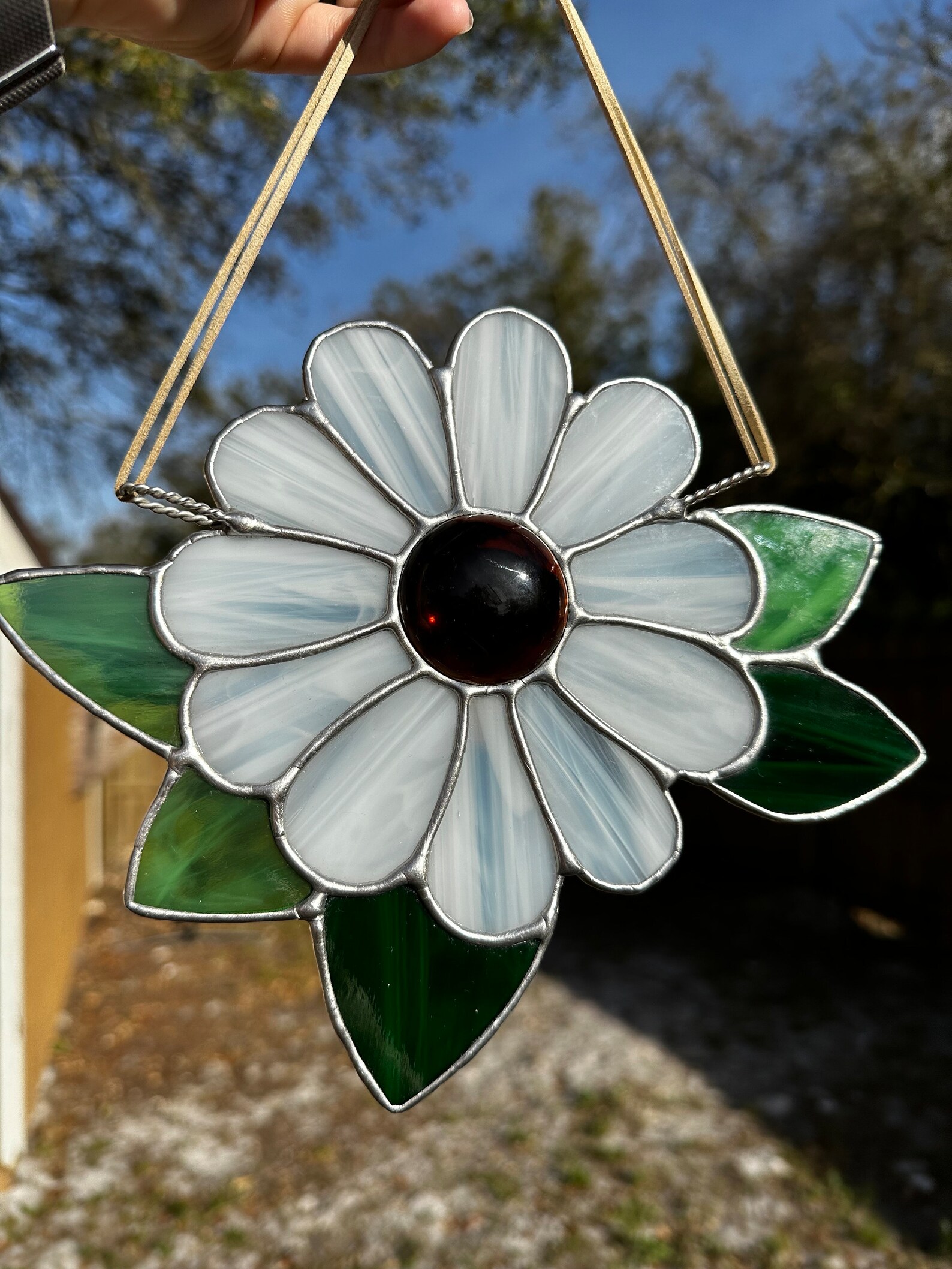 Daisy Flower - Stained Glass Preorder - Etsy
