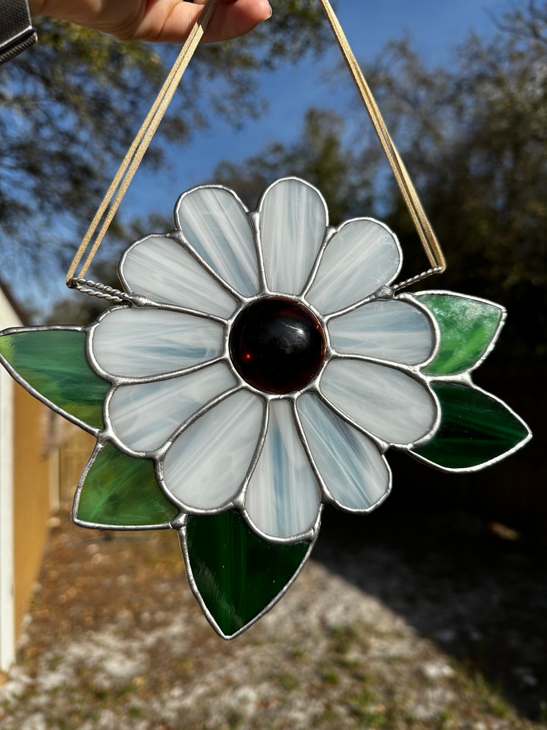 Daisy Flower - Stained Glass Preorder - Etsy