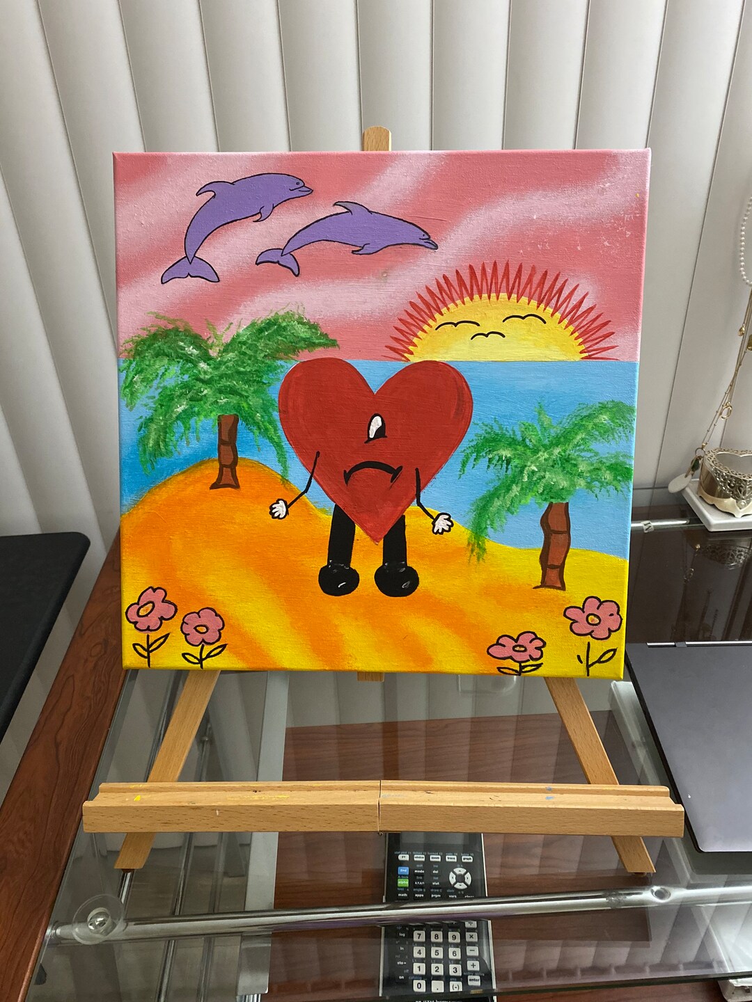 Bad Bunny- Un Verano Sun Ti- Album Cover Replica Painting - Etsy