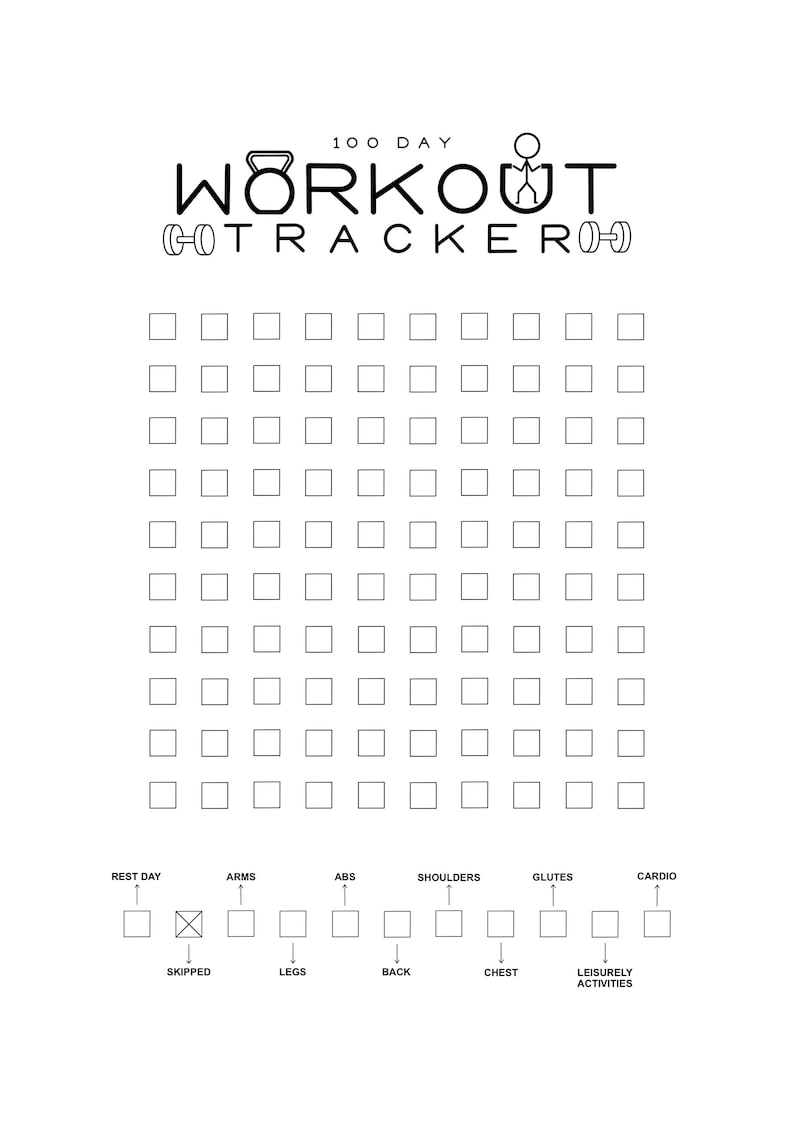 Workout Tracker PDF - Etsy