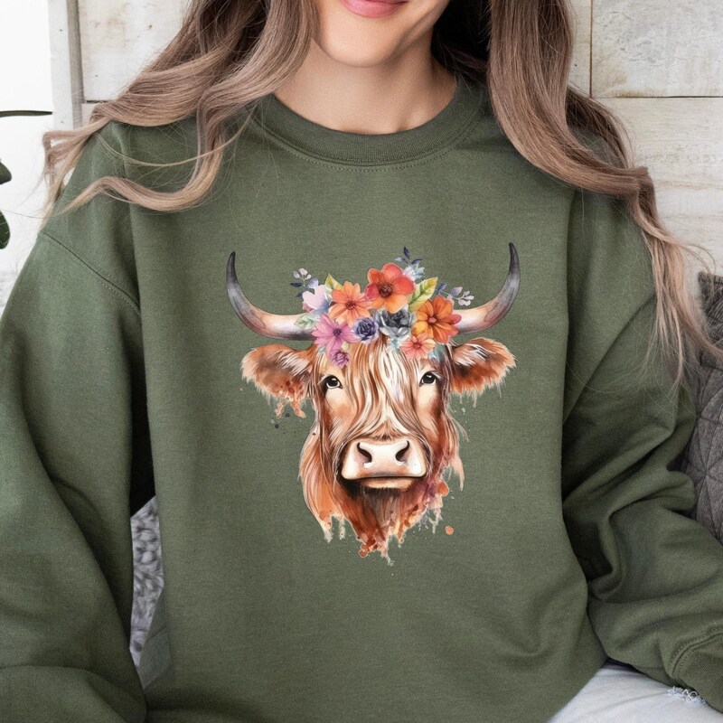Highland Cow Jumper - Etsy UK