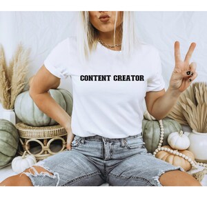 Content Creator Shirt, Influencer T-shirt, Small Business Owner Tshirt ...