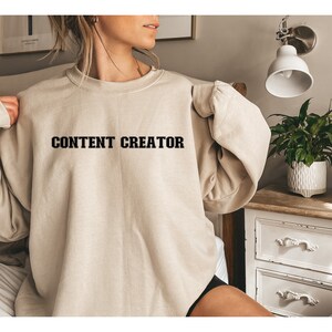 Content Creator Sweatshirt, Influencer Sweater, Digital Creator ...