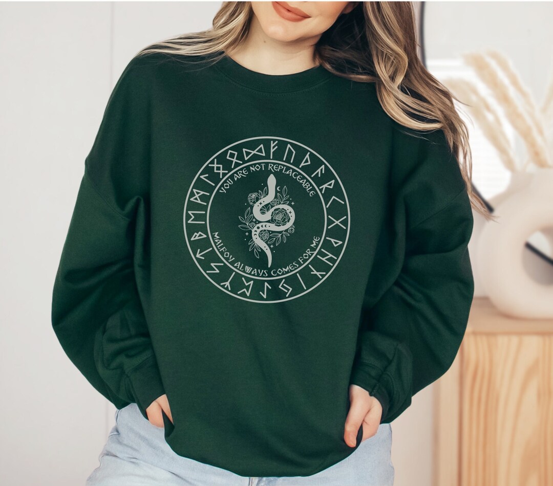 Manacled Runes Sweatshirt, Dramione Sweater, HP Fanfiction Pullover ...