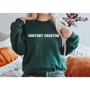 Content Creator Sweatshirt, Influencer Sweater, Digital Creator ...